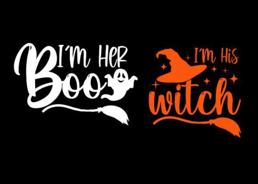 Boo and Witch Digital Download - Etsy