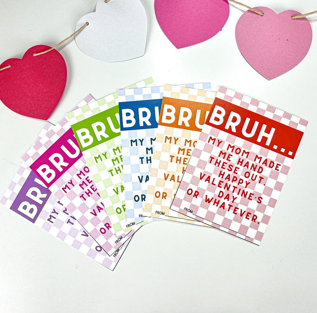 Slang Kids Valentine's Day Cards, Funny Valentines for Kids Classroom ...
