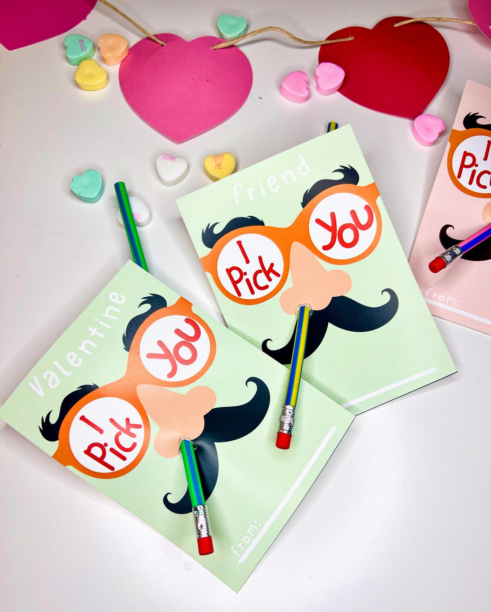 I Pick You Valentine Card, Funny Nose Picking Valentines, Printable ...