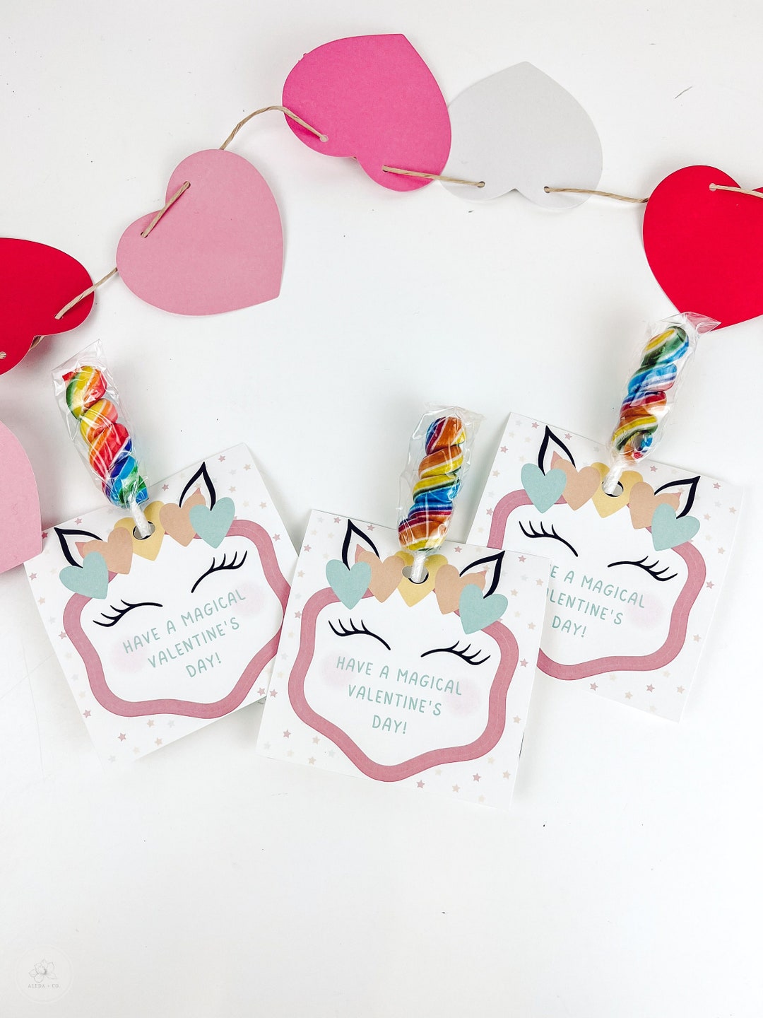 Magical Unicorn Valentine, Printable Kids Valentine, Kids Valentine ...