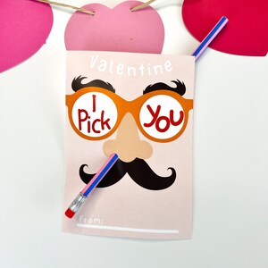 I Pick You Valentine Card, Funny Nose Picking Valentines, Printable ...