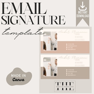 DIY Email Signature Template for Teachers, Email Footer Design Fully ...