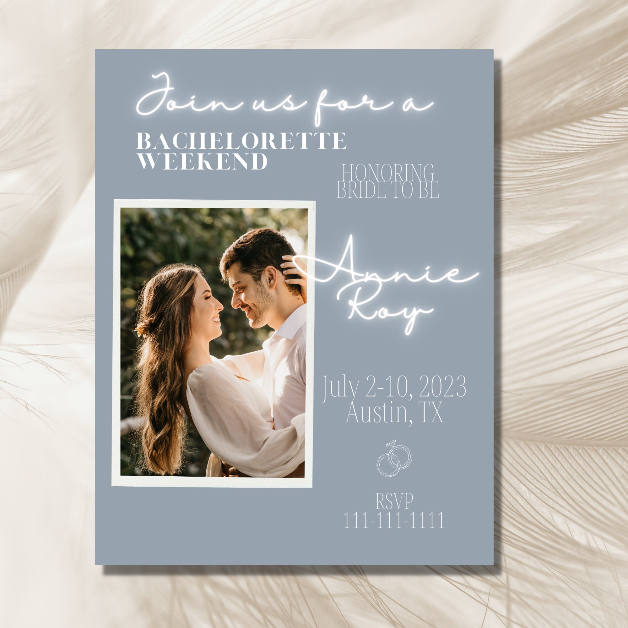 Deluxe Bachelorette Invitation Template Bundle: Weekend Planner ...