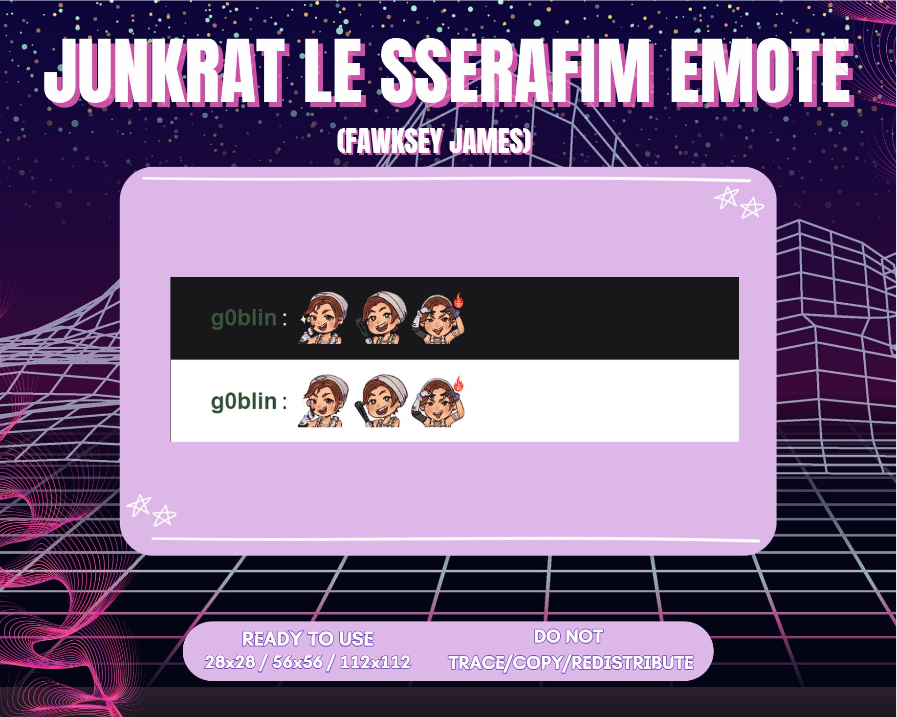 Junkrat Le Sserafim Emote - Fawksey James - Etsy