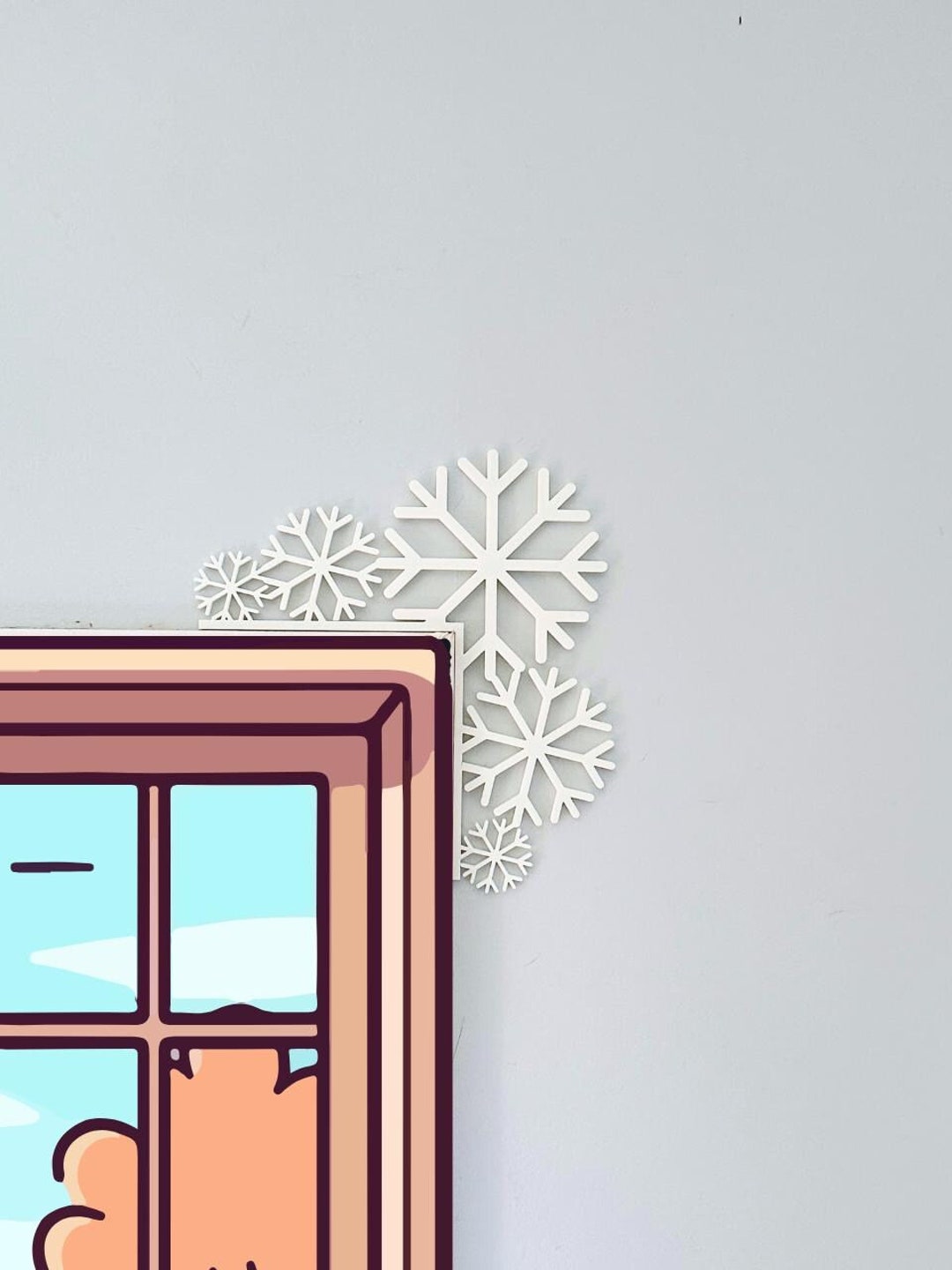 Snowflake Door Topper | Elegant Winter Decor - Perfect for Holiday ...