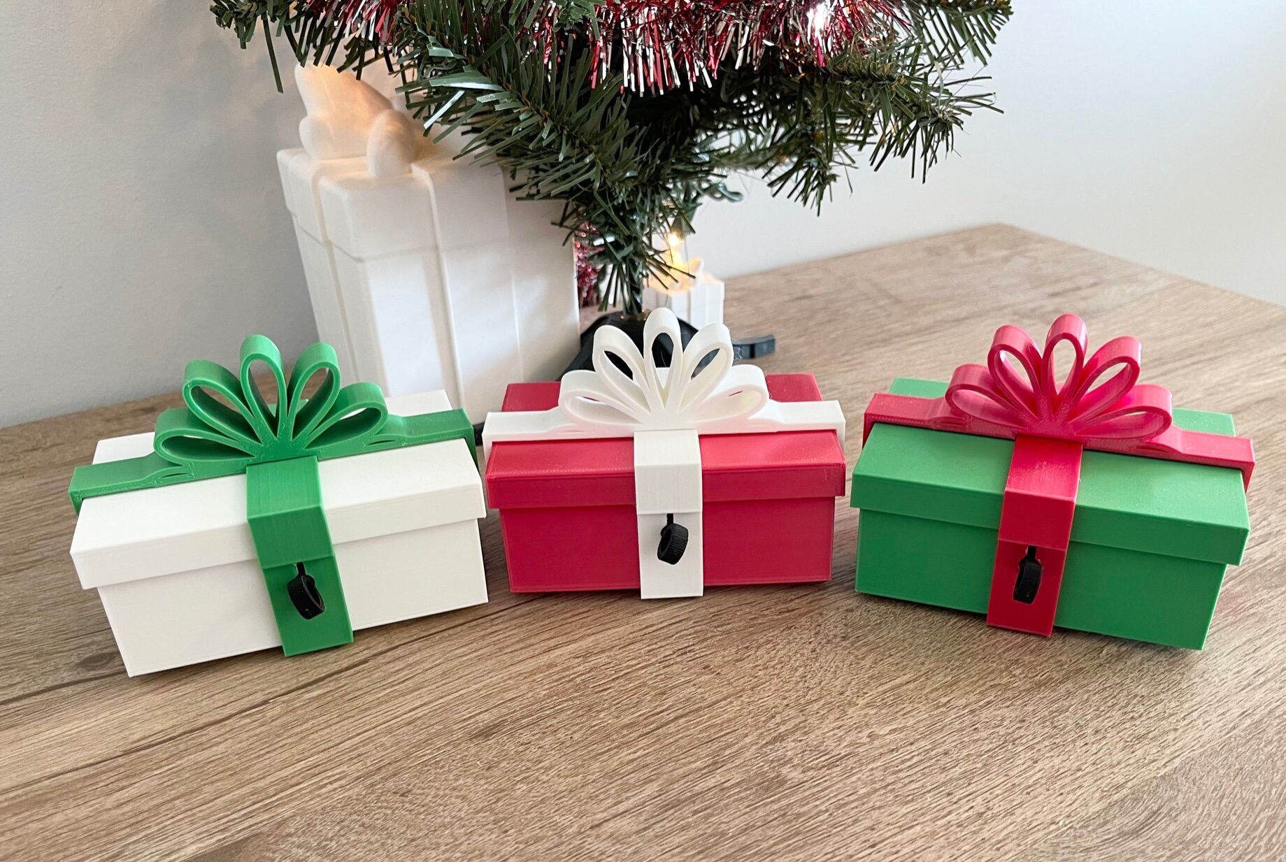Cute 3D Printed Lockable Gift Card Present / Christmas Present Box ...