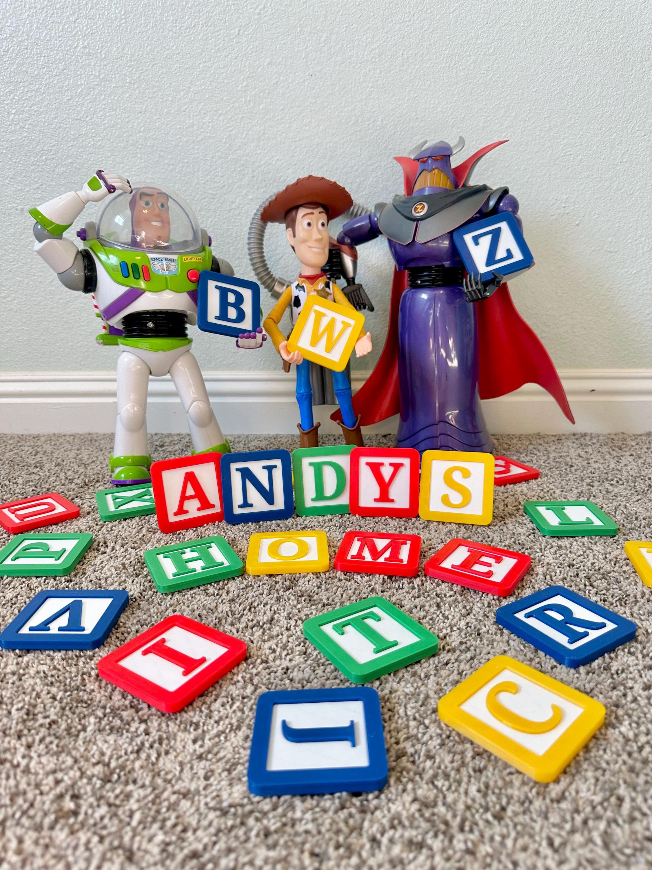 Personalized Toy Story-inspired Alphabet Blocks | 3D Printed Alphabet ...