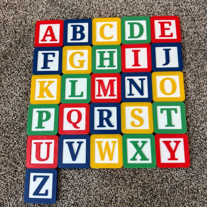 Personalized Toy Story-inspired Alphabet Blocks | 3D Printed Alphabet ...