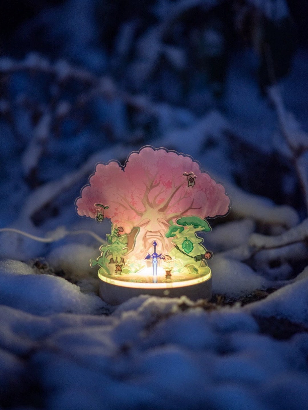 Korok Forest Night Light Master's Sword Draw Zelda Breath of the Wild ...
