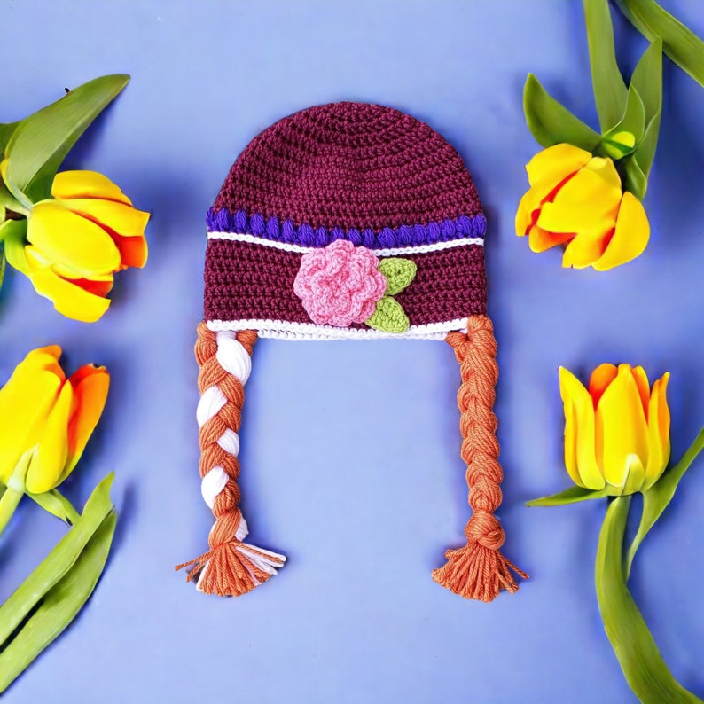 Crochet Princess Hat, Custom Kids Crochet Fairytale Princess Hat, Made ...