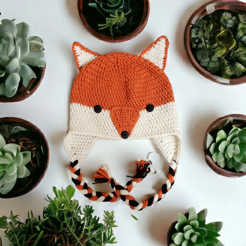 Handmade Crochet Wild Animal Hat Great Children's Gift Crochet Hat ...