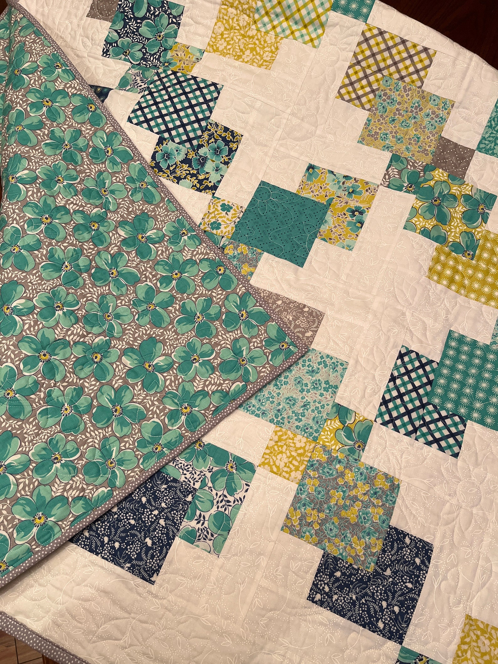 Spring Flower Quilt - Etsy