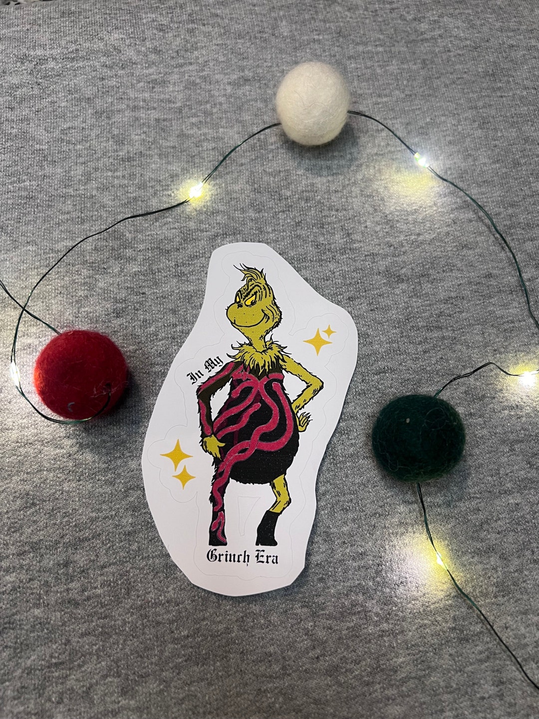Taylor Swift Grinch Sticker - Etsy