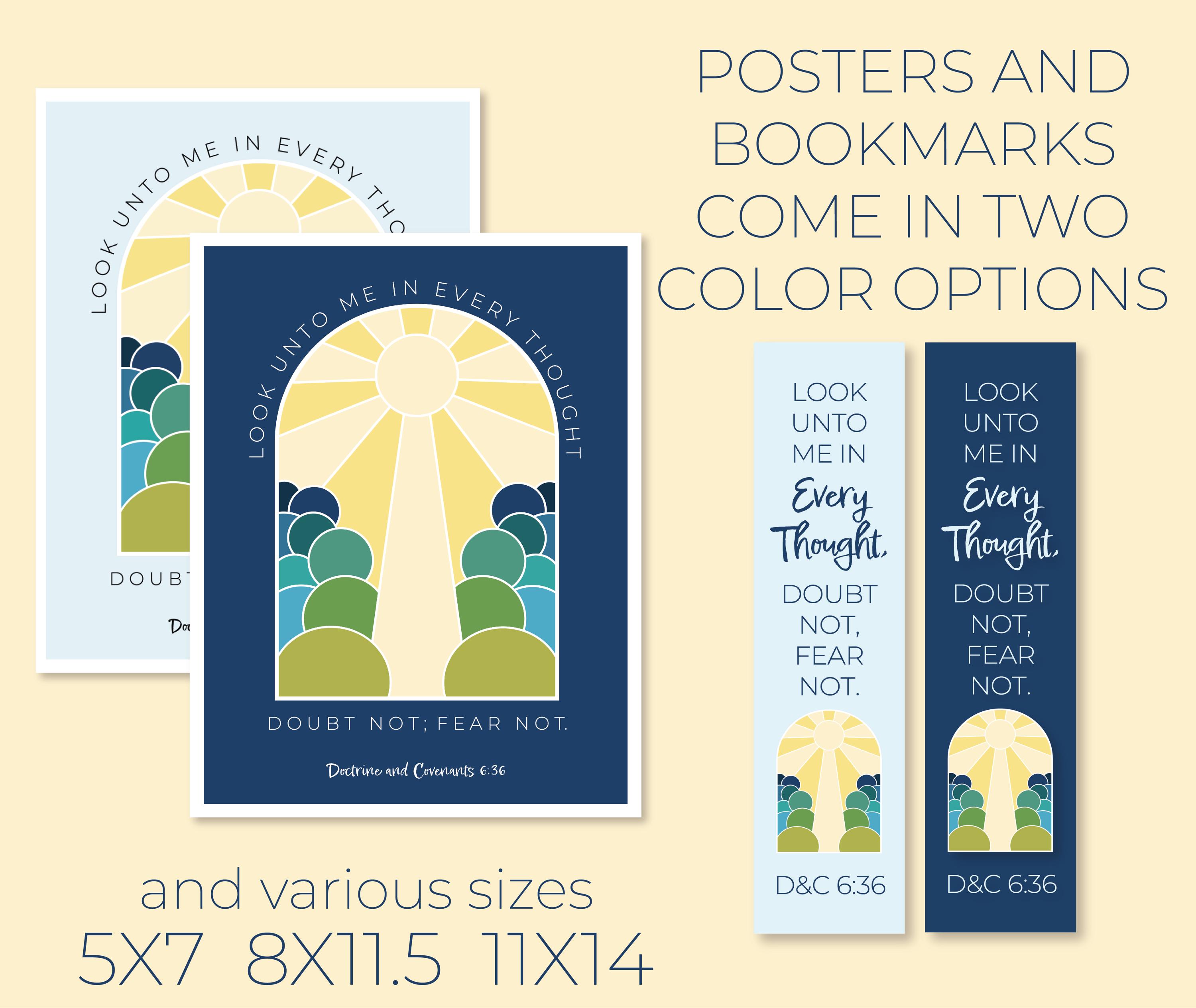 LDS 2025 Youth Theme Poster and Bookmarks, Printable PDF JPEG, Look ...