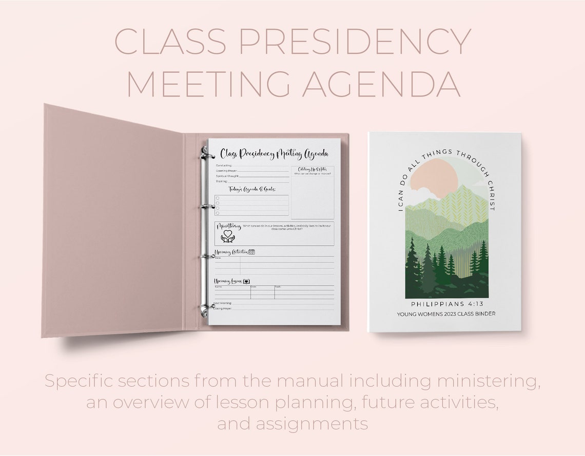 LDS 2023 Young Women Planner Printable I Can Do All Things - Etsy