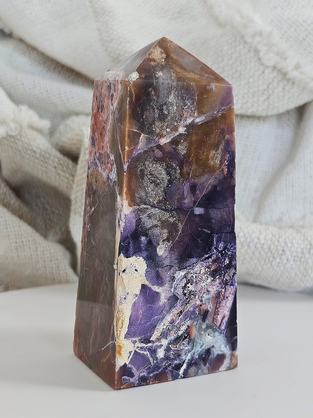 117mm Rare, Unique, Tiffany Stone Tower - Etsy