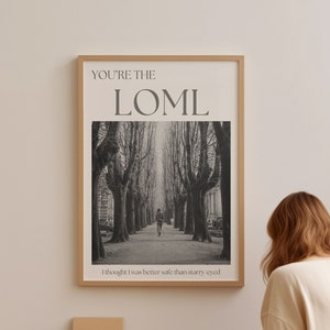 LOML Physical Matte Poster - Etsy