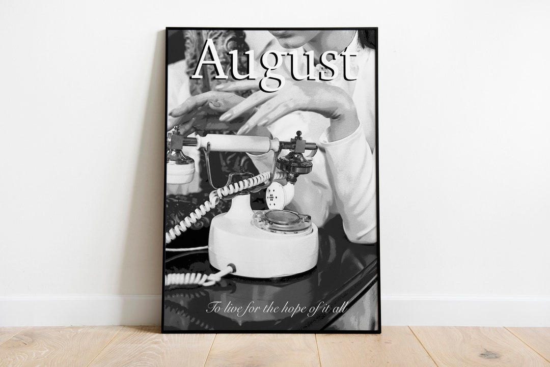 August Print, Wall Art, Folklore Poster, Gift, Art Print, Funky Print ...