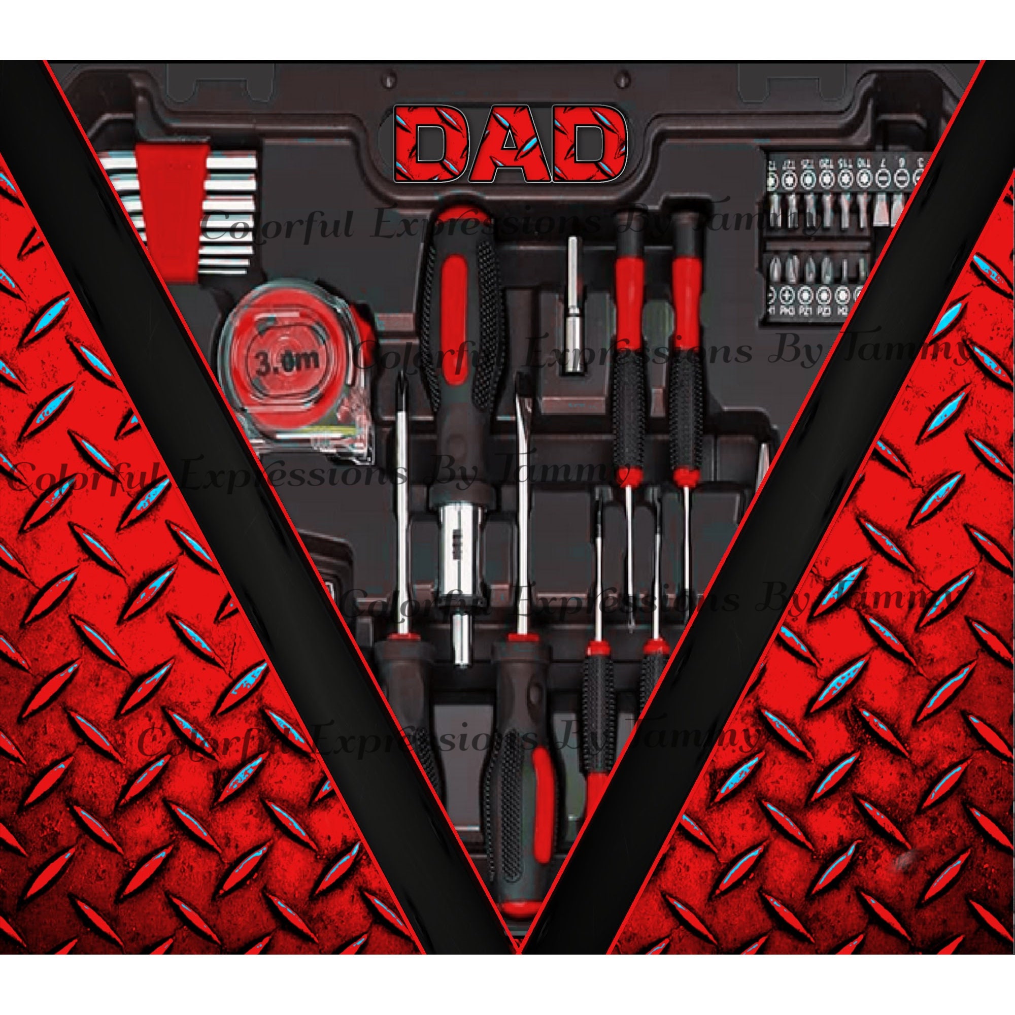 Dad Tool Tumbler Design Wrap, Tool Tumbler, Dad Tumbler, Sublimation ...