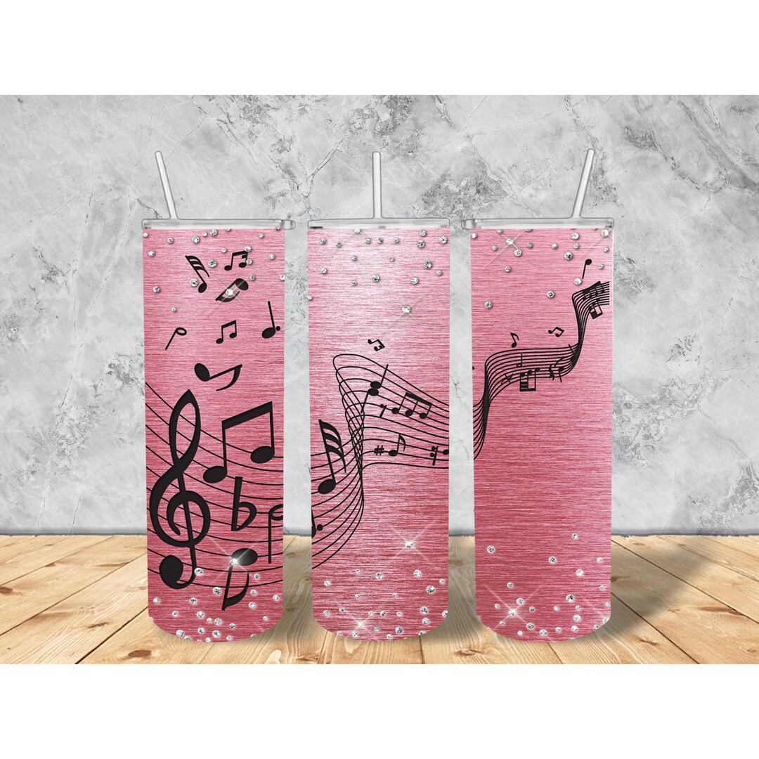 Music Notes 20oz Tumbler Wrap, Sublimation, Digital Files - Etsy