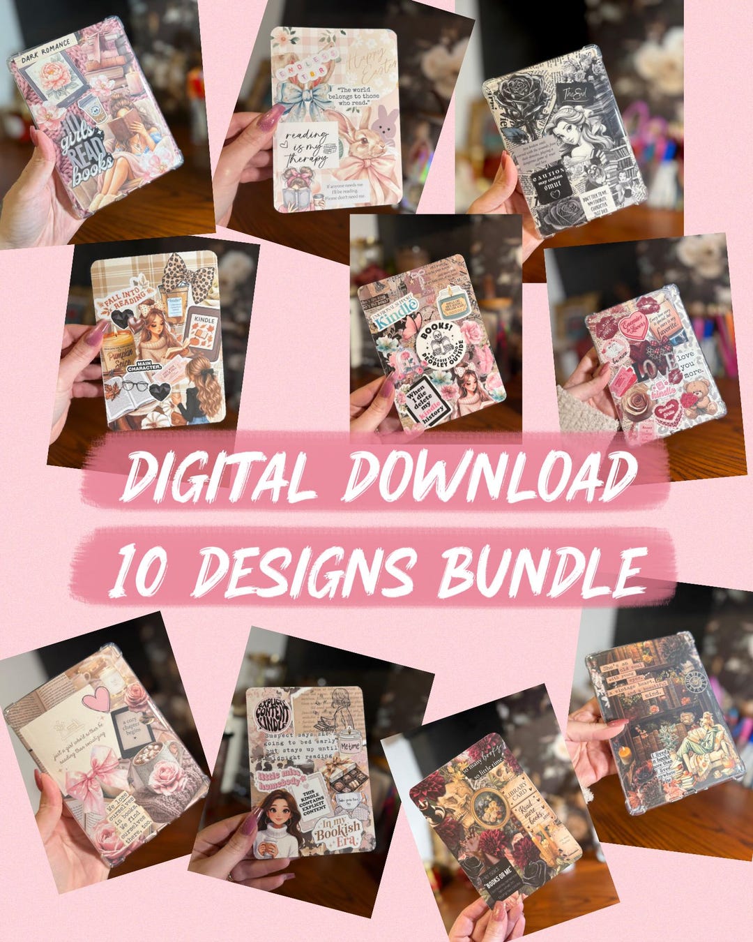 DIGITAL DOWNLOAD Kindle Insert BUNDLE | 7” Paperwhite/ Colorsoft | 10 ...