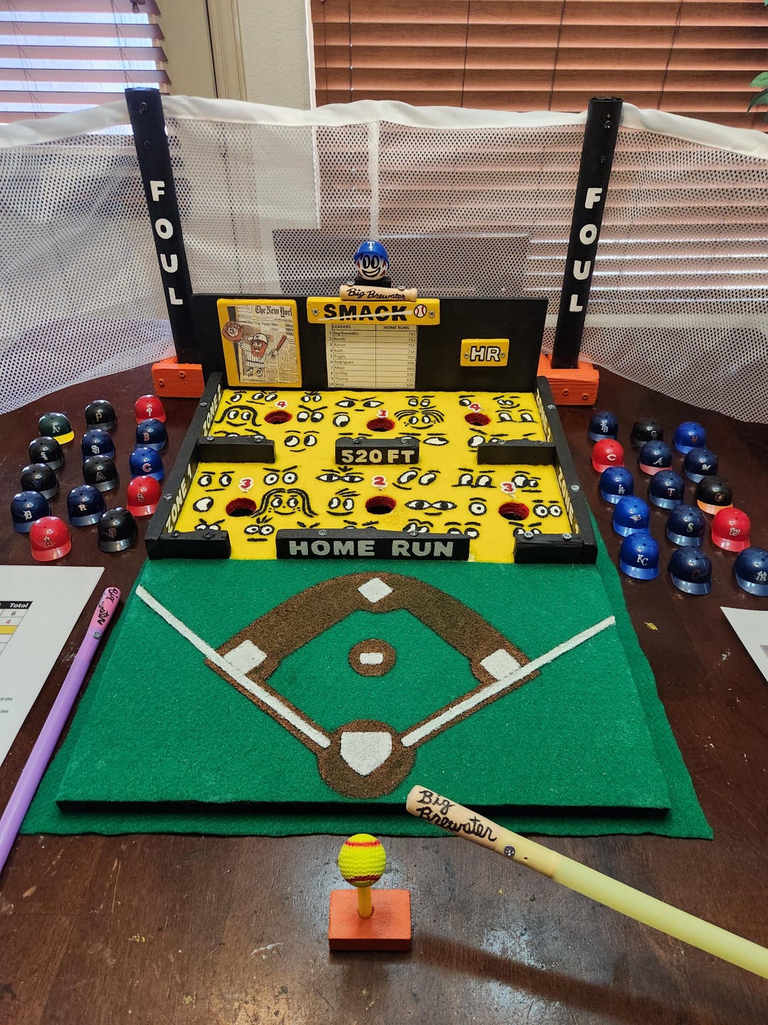 Miniature Cornhole Baseball Home Run Family Board Game - Etsy