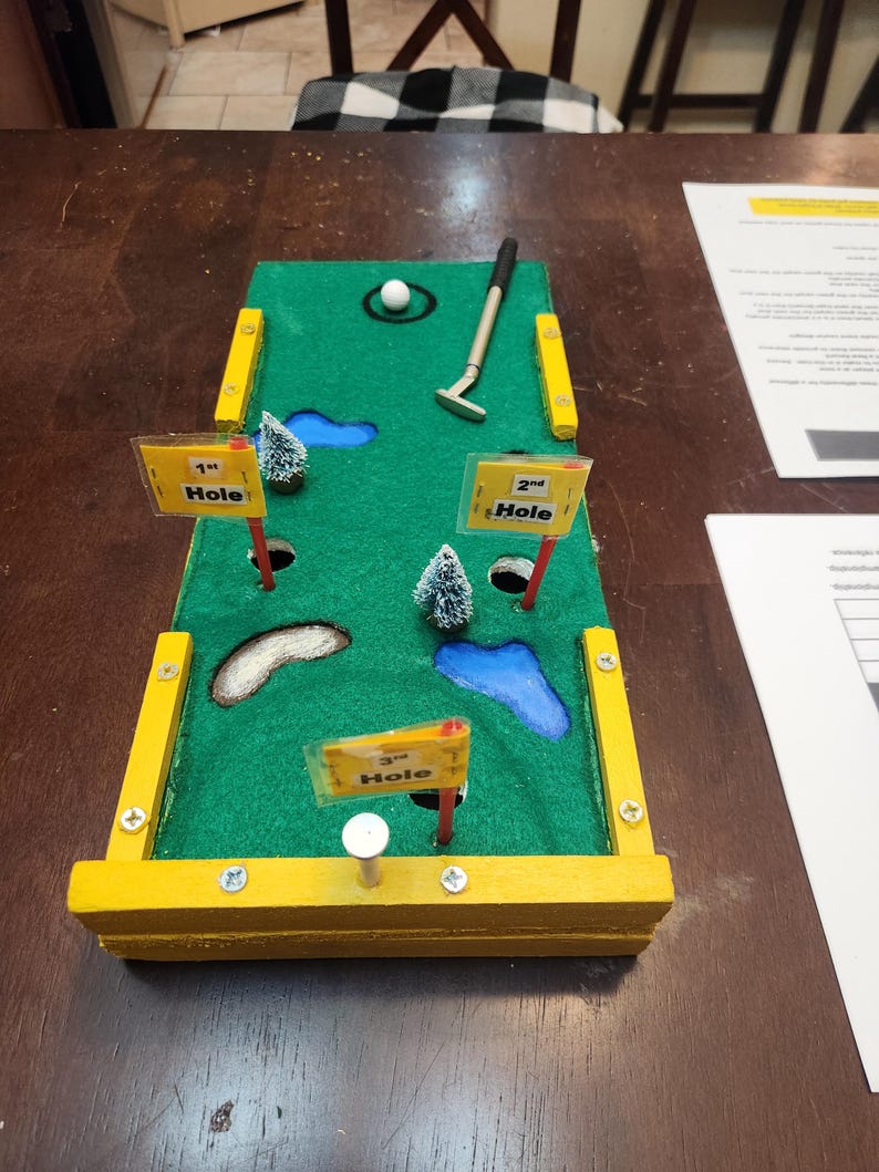 Mini Miniature Indoor Desktop Golf Game - Etsy