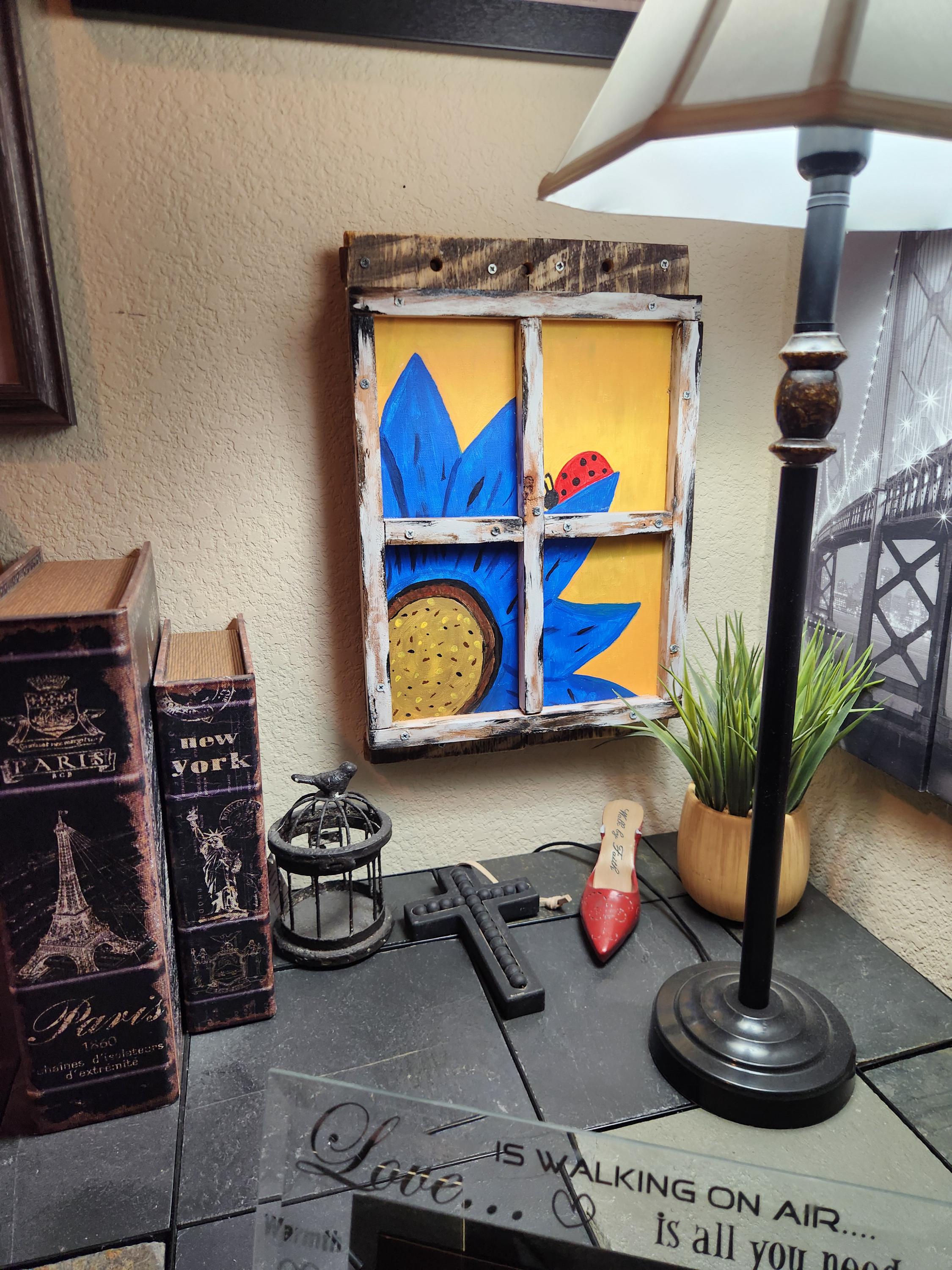 Barn Farmhouse Window Wall Painting - Etsy