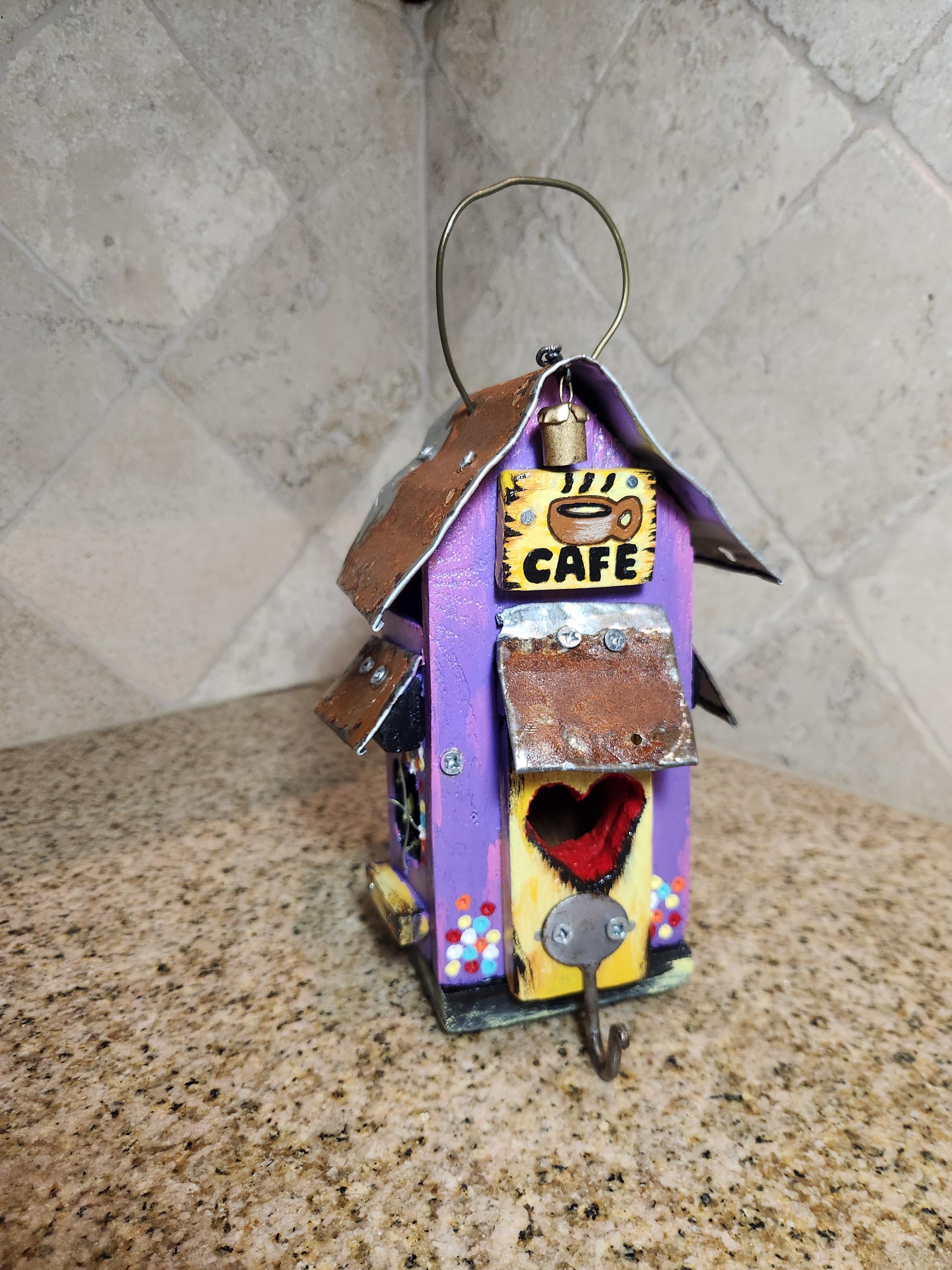 Rustic Small Farmhouse Coffee Shop Cafe Birdhouse - Etsy