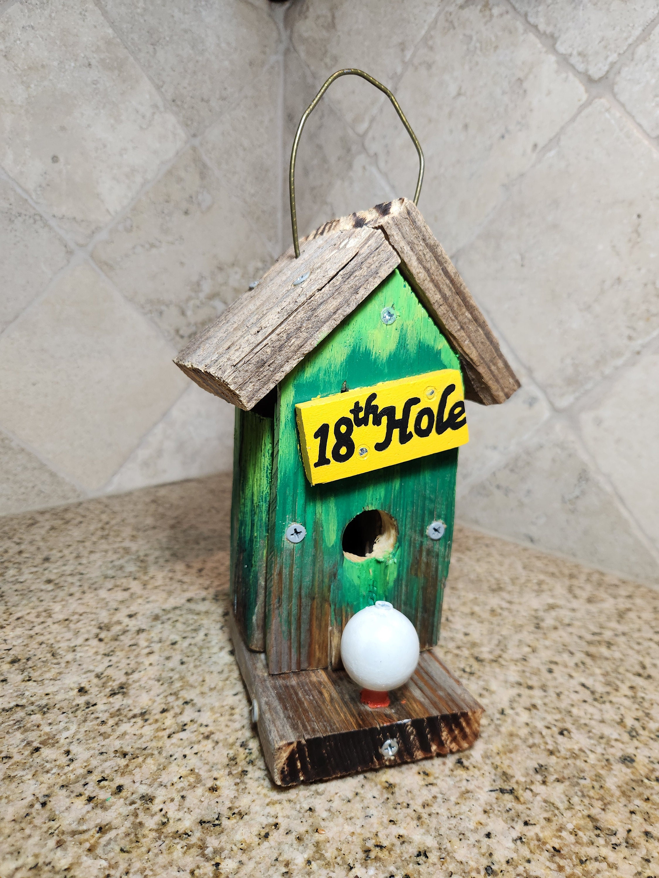Small Rustic Golf Birdhouse - Etsy