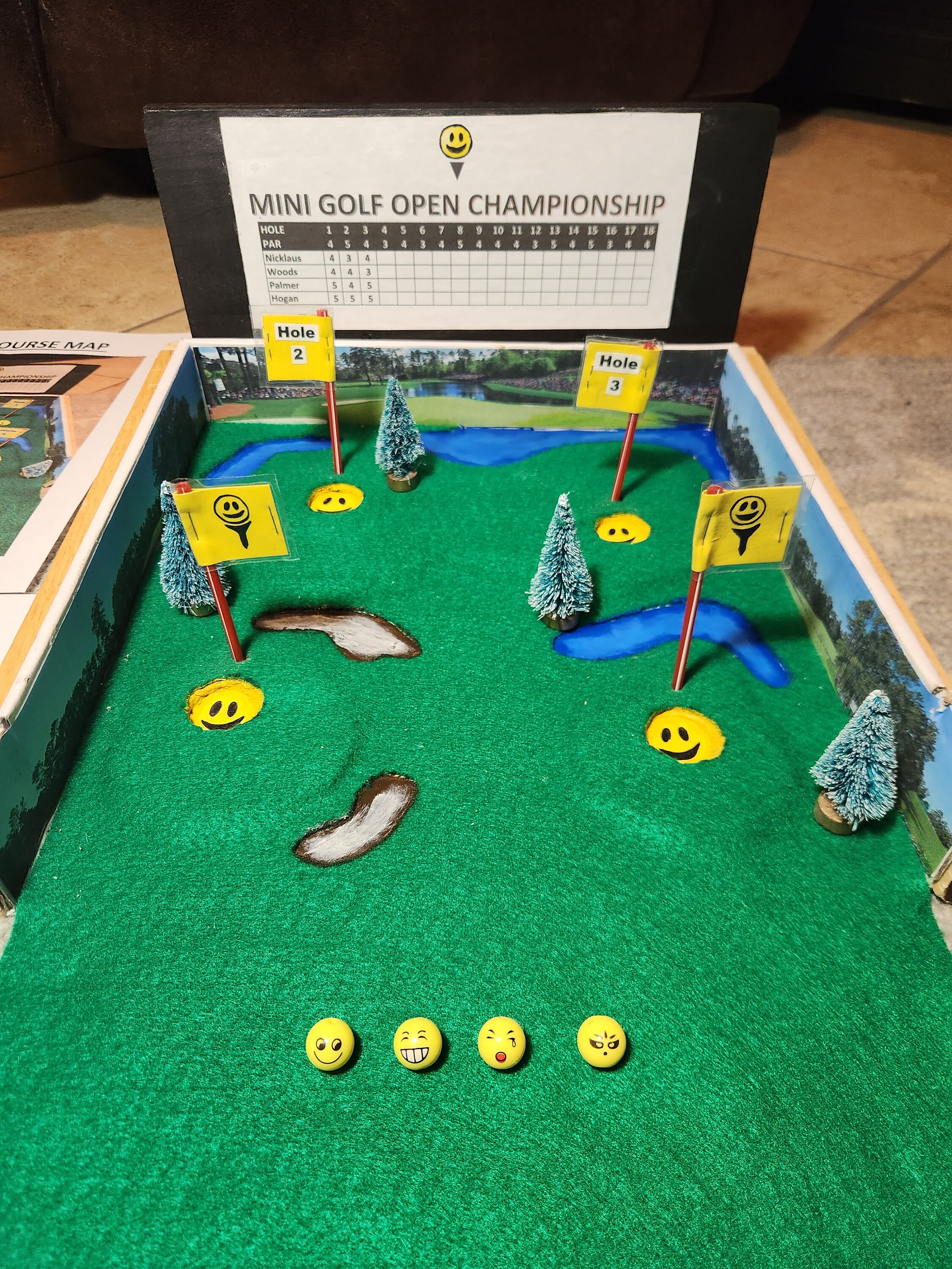 Mini Miniature Indoor Golf Putt Putt Game - Etsy