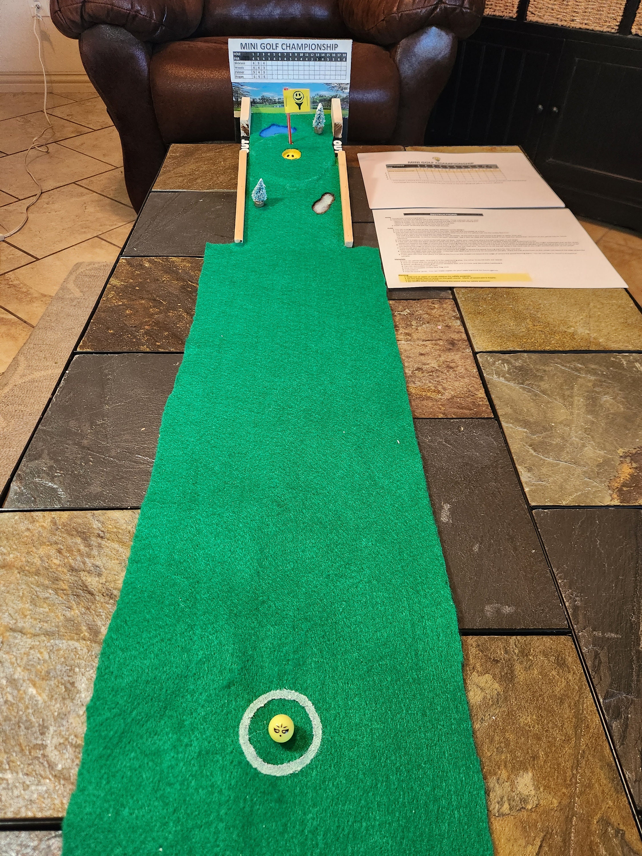 Cornhole Miniature Golf Putting Family Game - Etsy