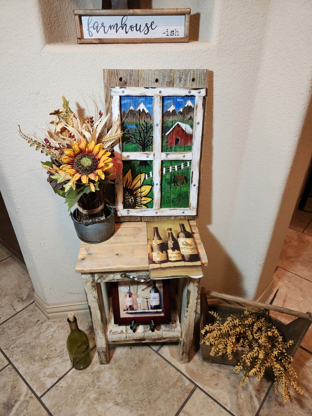 Barn Farmhouse Window Wall Painting - Etsy