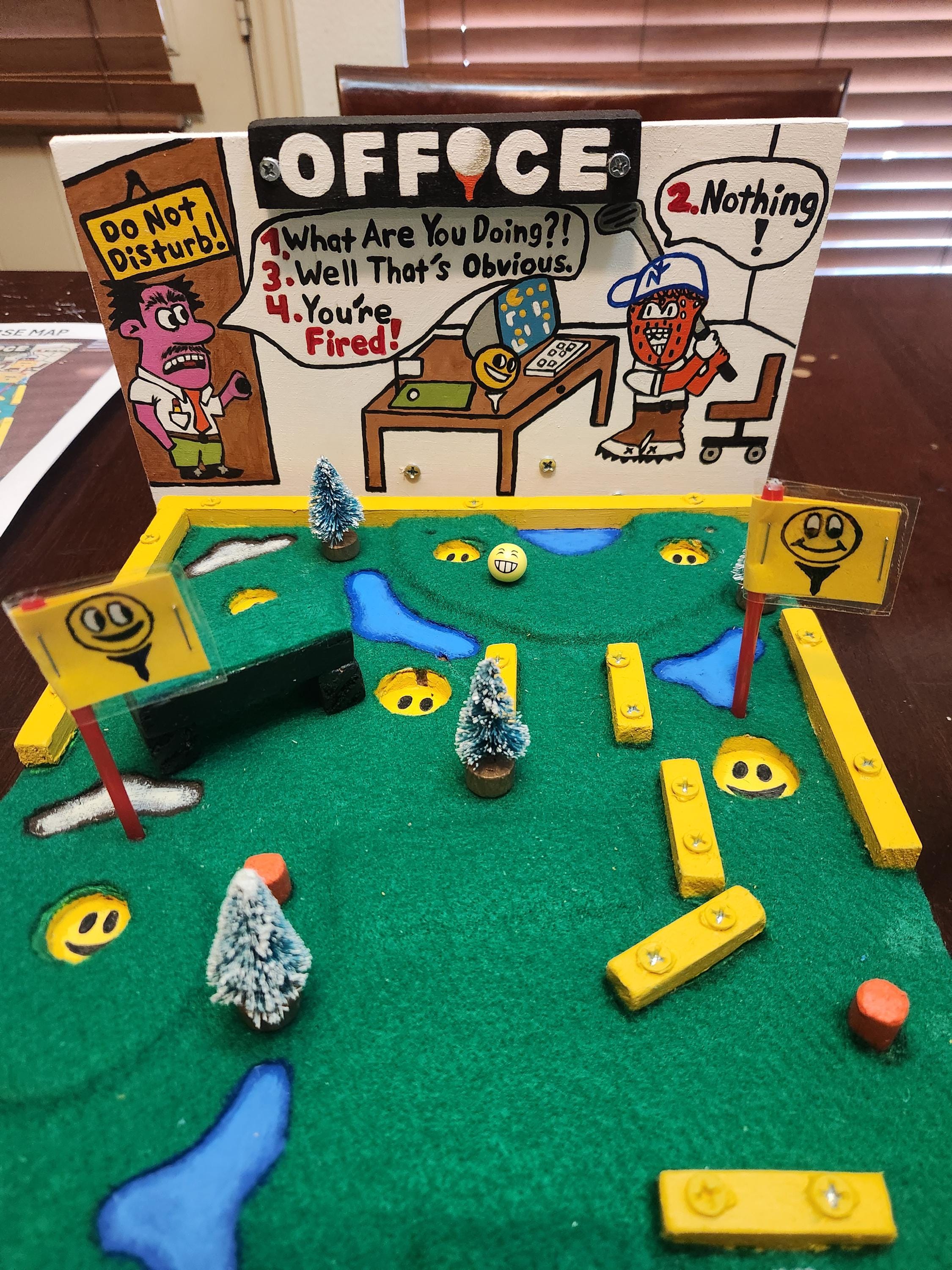 Miniature Indoor Office Desktop Golf Cornhole Putting Game - Etsy