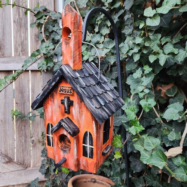 Church Bird House - Etsy