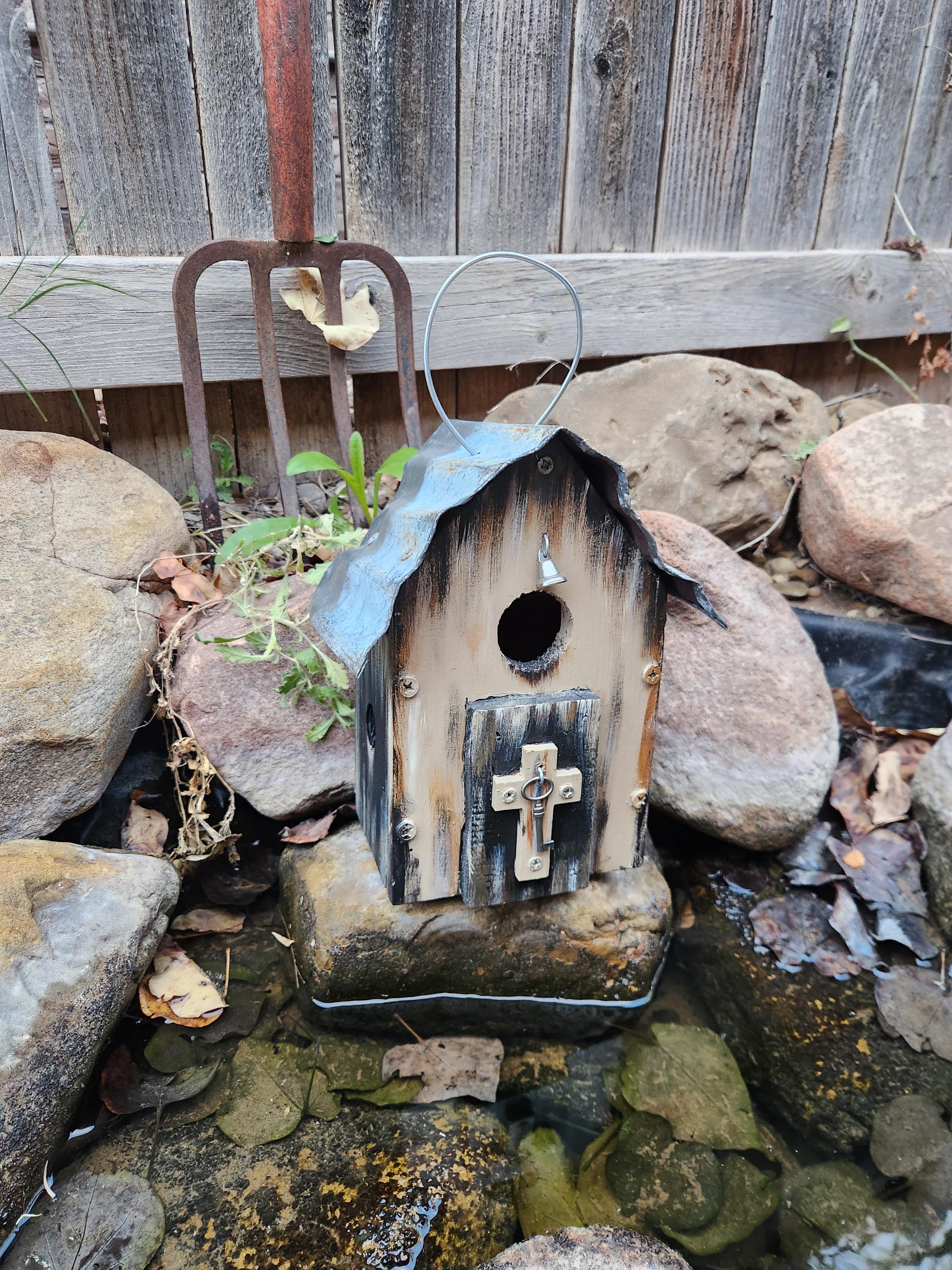 Rustic Gothic Church Birdhouse - Etsy