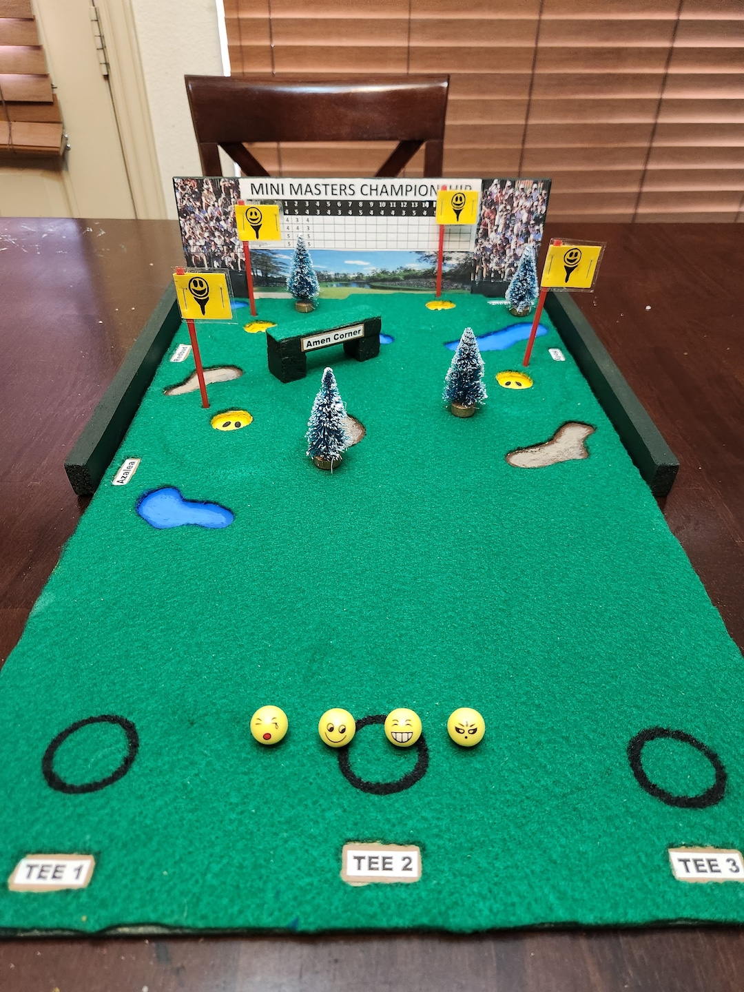 Cornhole Miniature Indoor Golf Board Game - Etsy