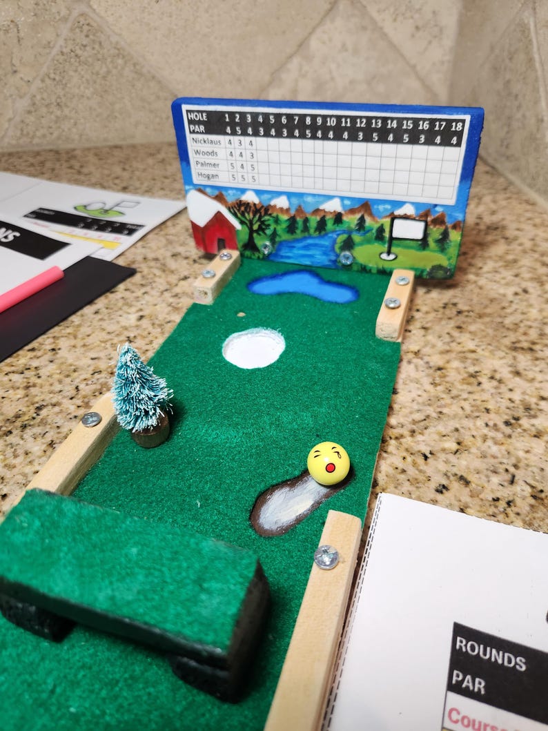 Mini Miniature Putt Putt Desktop Golf Gifts Game - Etsy