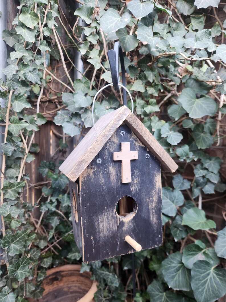 Rustic Wood Church Birdhouse - Etsy