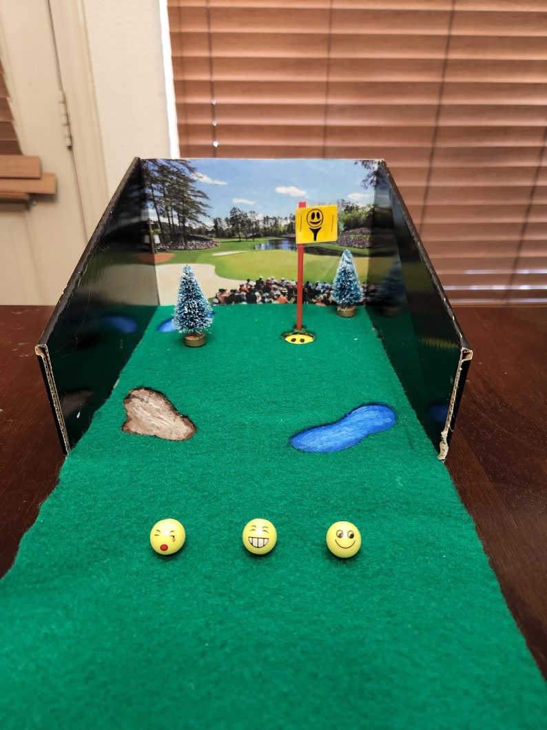 Cornhole Miniature Golf Putting Family Game - Etsy