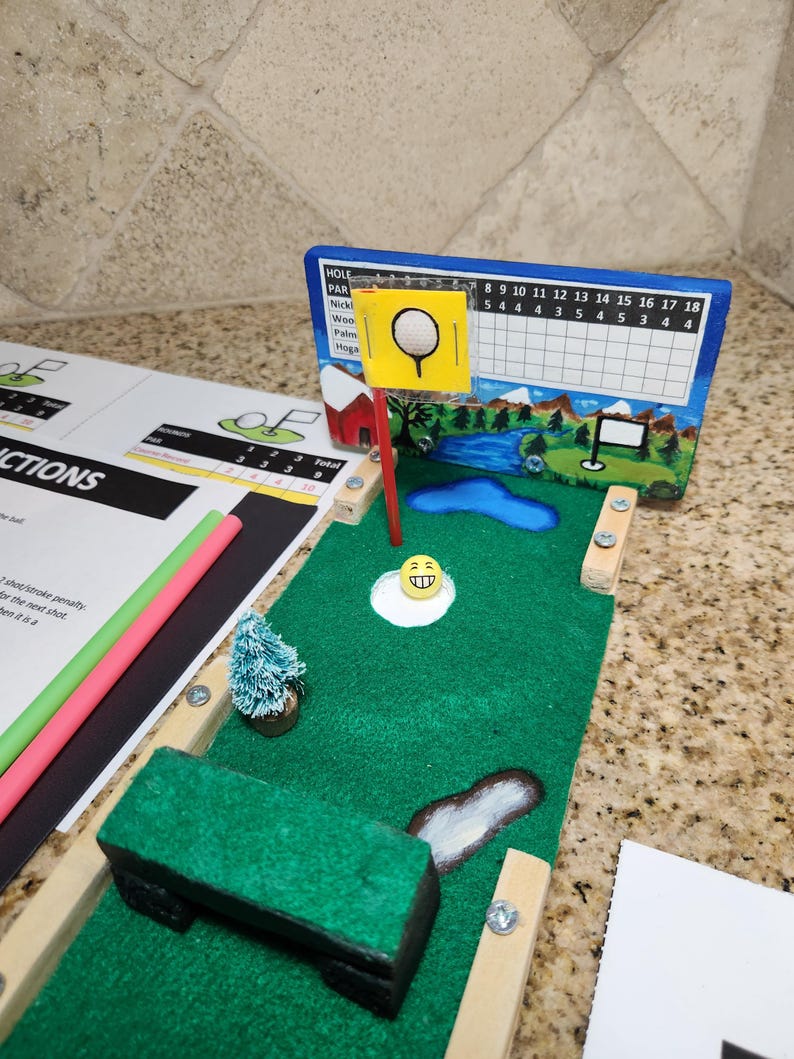 Mini Miniature Putt Putt Desktop Golf Gifts Game - Etsy
