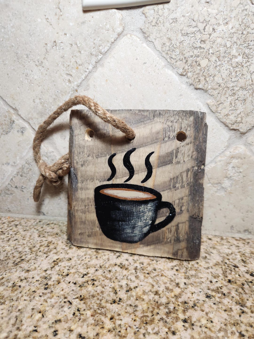 Rustic Coffee Mug Wall Decor Sign - Etsy