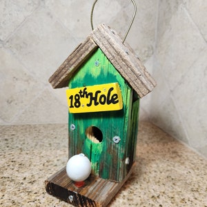 Small Rustic Golf Birdhouse - Etsy