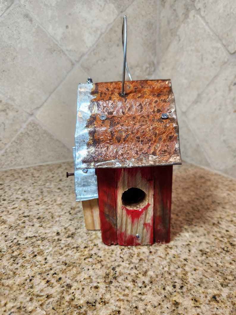 Small Rustic Barn Birdhouse - Etsy
