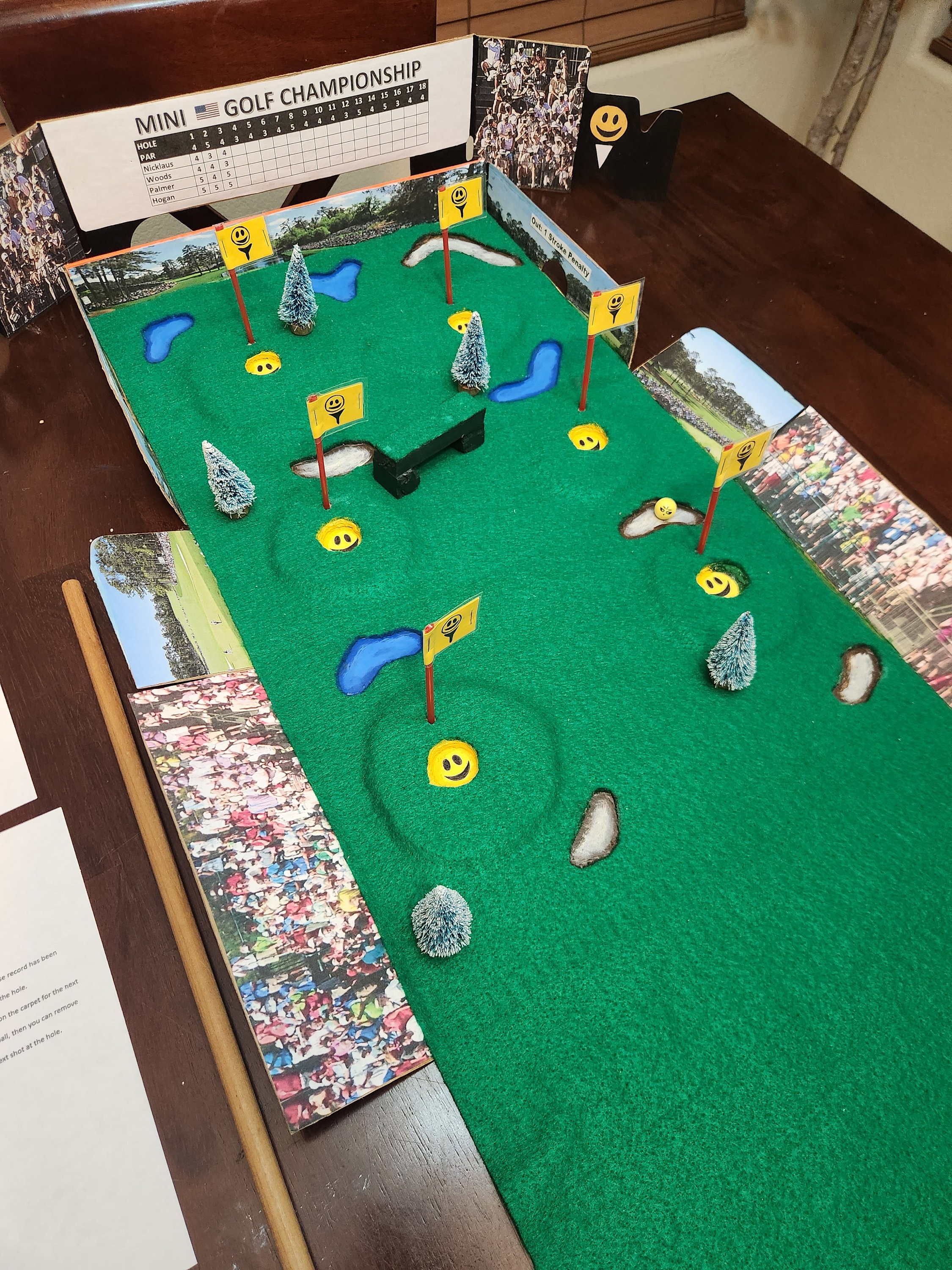 Miniature Indoor Golf Cornhole Putting Game - Etsy