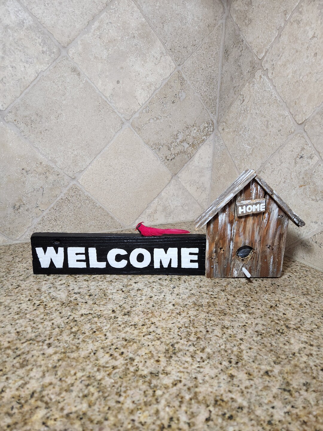 Rustic Farmhouse Birdhouse Sign - Etsy