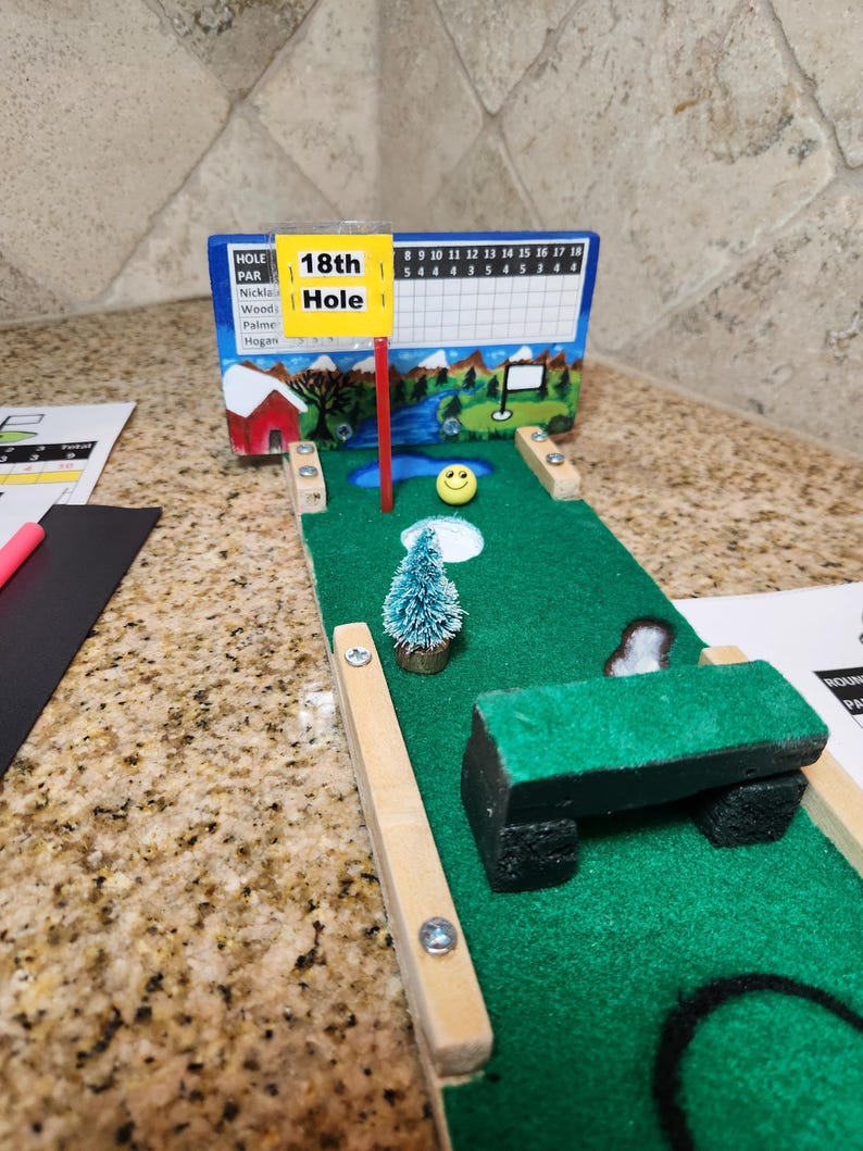 Mini Miniature Putt Putt Desktop Golf Gifts Game - Etsy