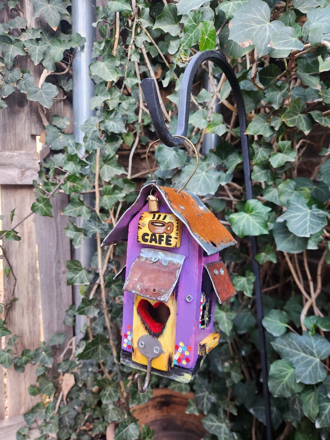 Rustic Small Farmhouse Coffee Shop Cafe Birdhouse - Etsy