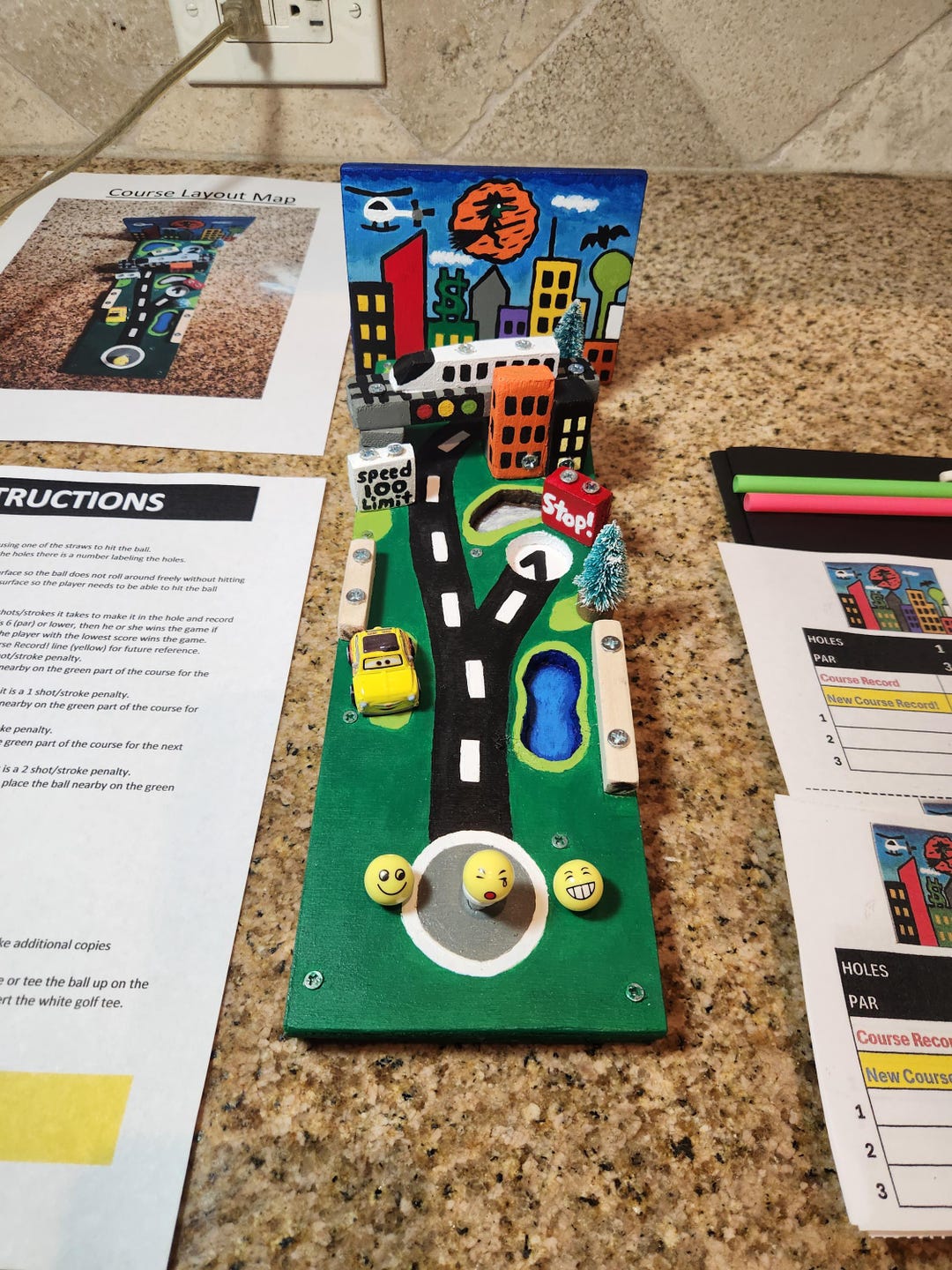 Mini Miniature Putt Putt Desktop Golf Game - Etsy