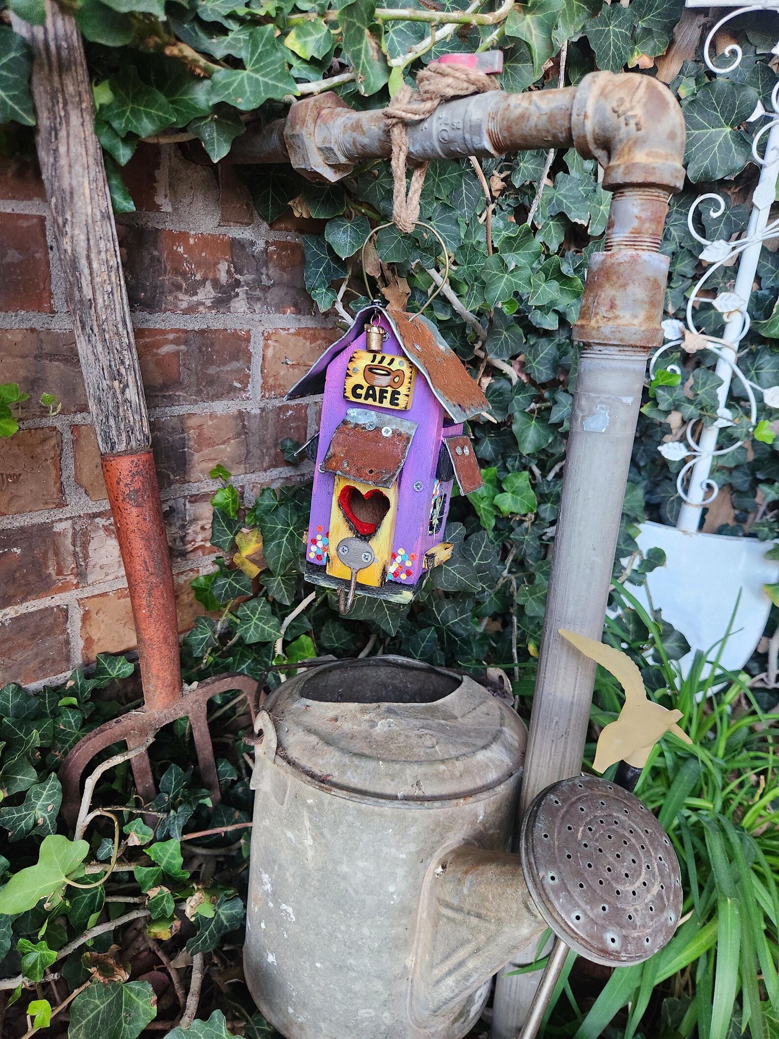 Rustic Small Farmhouse Coffee Shop Cafe Birdhouse - Etsy